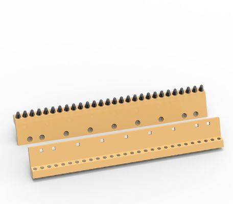 Steel Grader Blades Tungsten Sintered Virgin Carbide Inserted 28.5kg